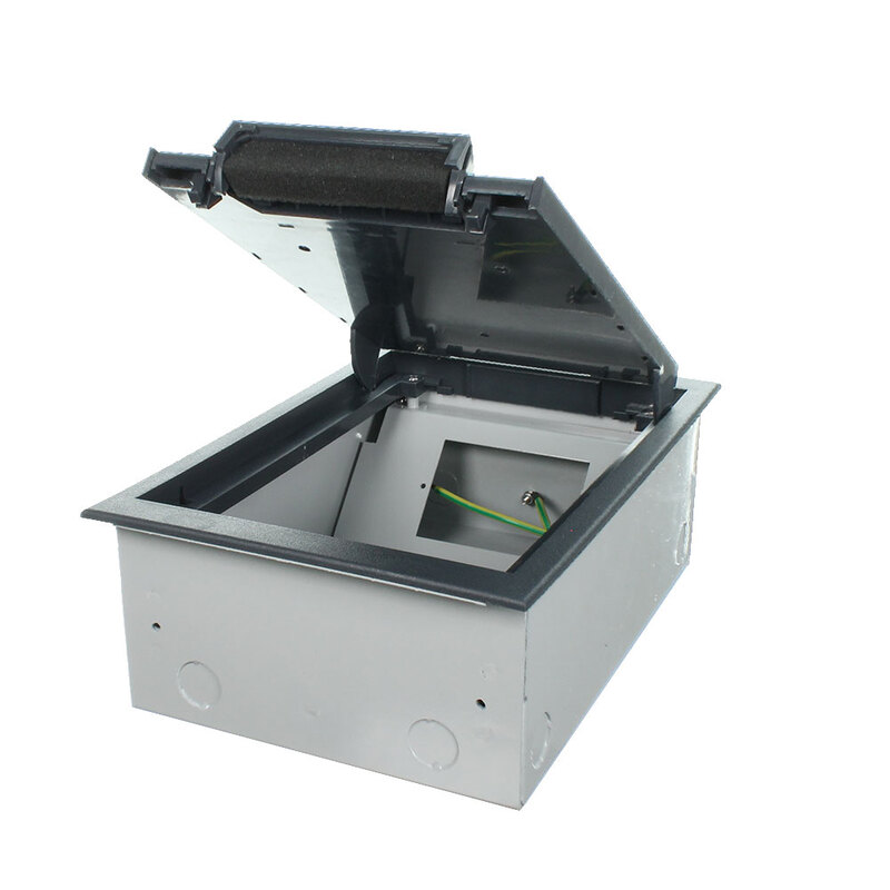 Elsafe Falcon 027.0800.000 | Built-In Screed Floor Box With Lid Grey