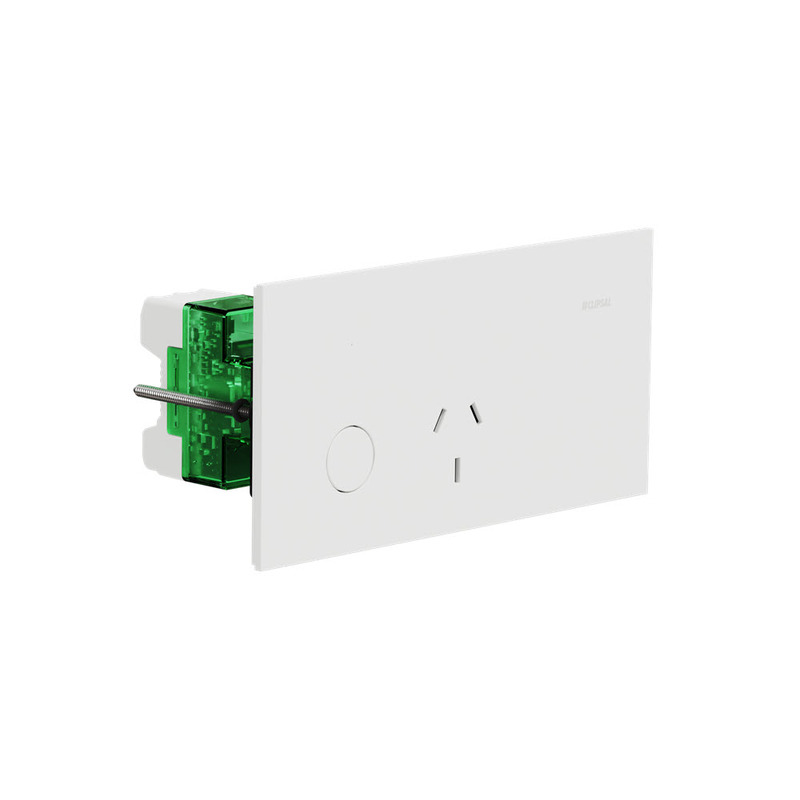 Clipsal 1010CSZ-ZW | Solis Horizontal Mount Single GPO | Matte White ...