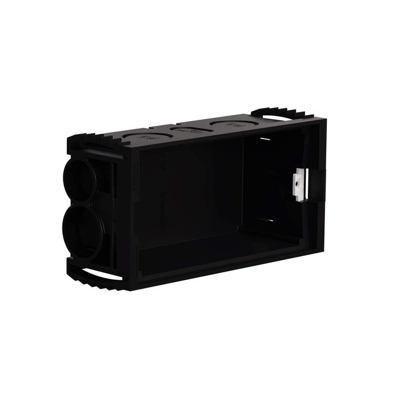 Clipsal 157PRM4 | Solis Wall Box 120mm Mounting Centre | Black
