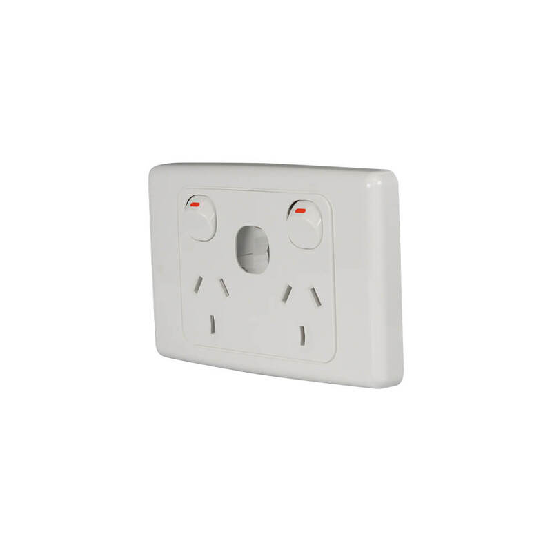 Clipsal 2025XUAWE | 2000 Series Double power point GPO With Extra ...