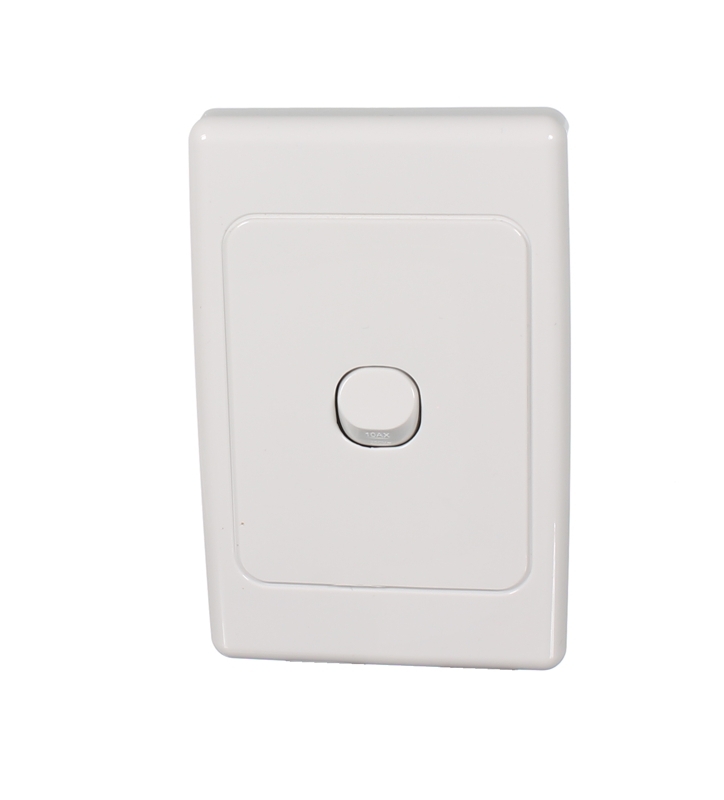 Clipsal 2031VA-WE | 1 Gang Switch 10Amp 250v White (2000 Series)