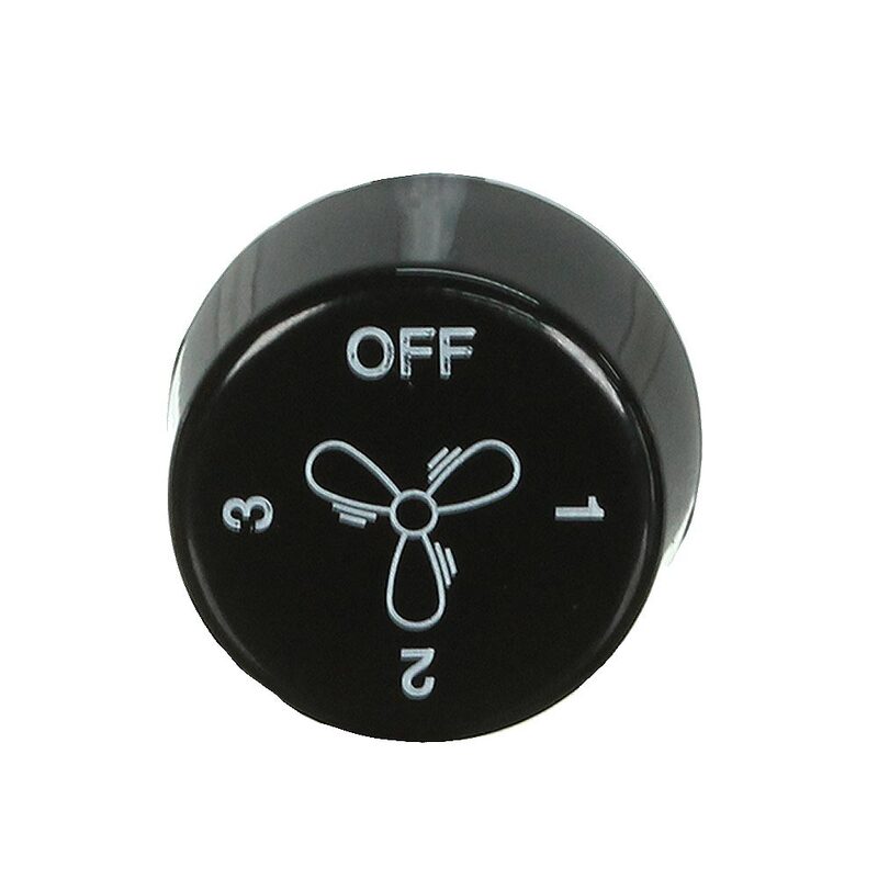 Clipsal 2031VF3CB-KB-BK | Black 4 Position Fan Controller Knob Suits ...
