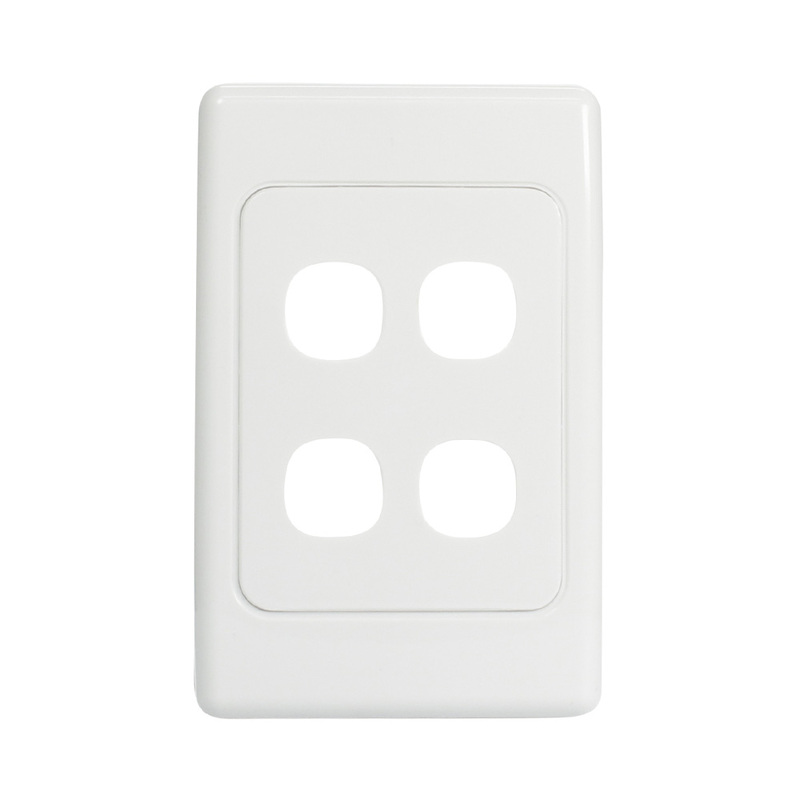 Clipsal 2034VH-WE | 4 Gang Grid And Surround 2000 Series White