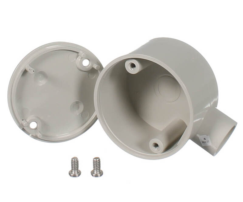 Clipsal 240-20-1-GY | 1 Way 20mm Round Shallow Junction Box