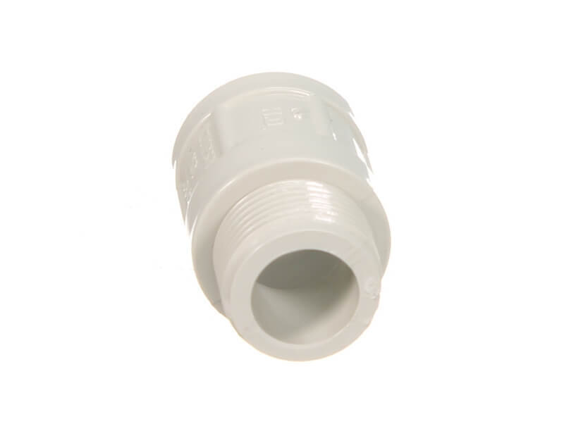 Clipsal 263-20-GY | 20mm Plain to Screwed PVC Conduit Male Coupling