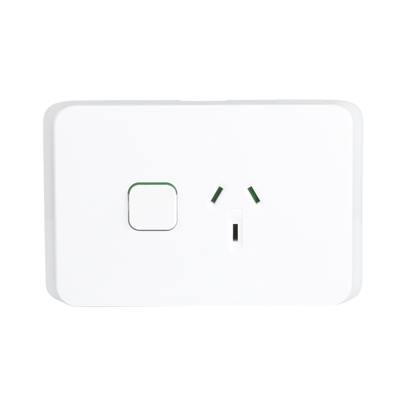 Clipsal Iconic 3015VW | Single Power Point GPO 10Amp 250v Vivid White
