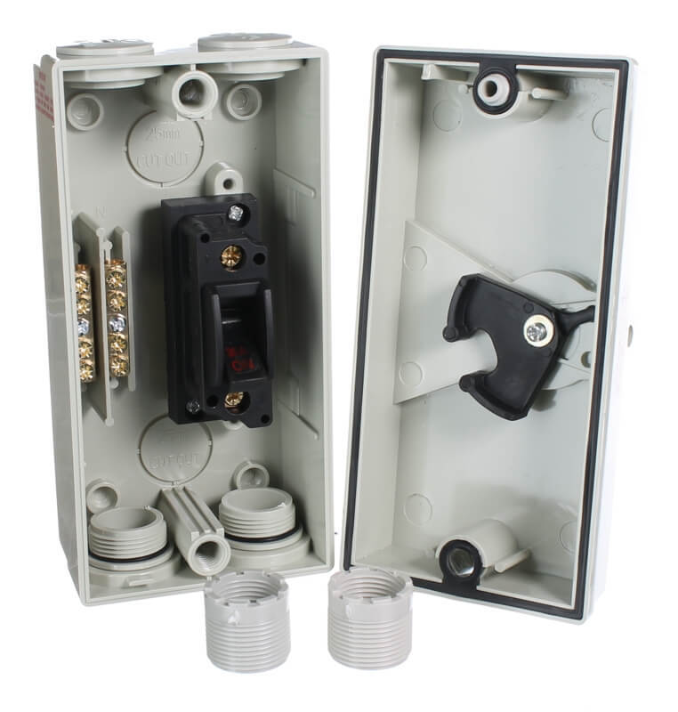 NLS 30214 | Single Pole 35Amp Isolator Switch | IP66 Weather Protected