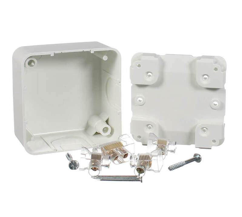 Small Junction Box With Connectors (72x72x38mm) | 30300