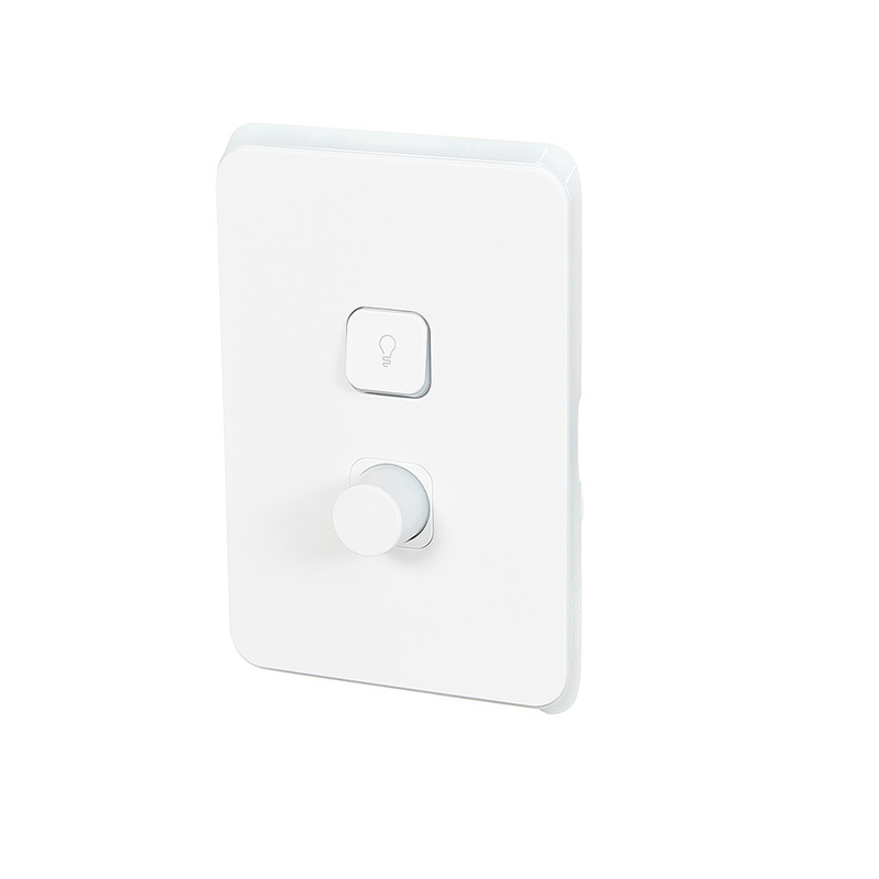 Clipsal Iconic 3042VA-DIM-Light Dolly-VW | 2 Gang complete Dimmer ...