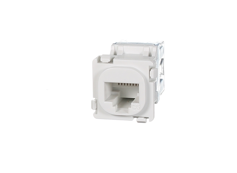 NLS 30554 | Cat 6 Mech Data RJ45 | White