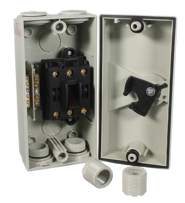 NLS 30567 | Three Pole 35Amp Isolating Switch | IP66