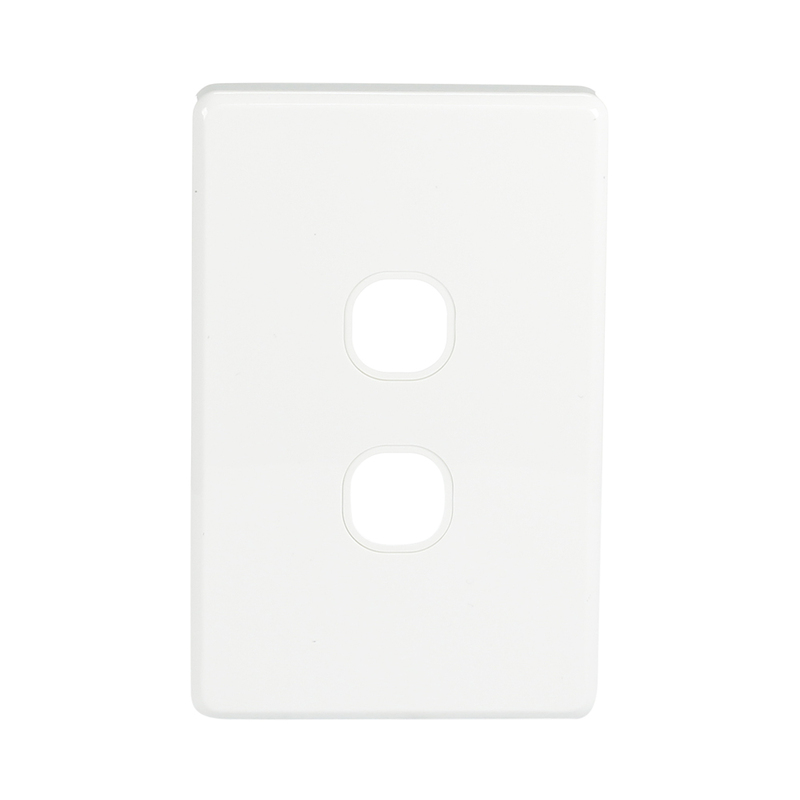NLS 30602 | 2 Gang Switch Plate Only ' Classic' Style ' White