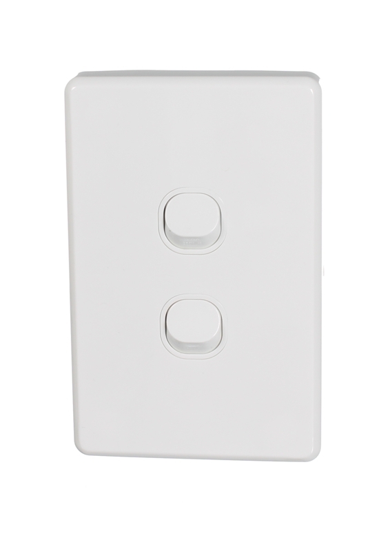 NLS 30618 | 2 Gang Switch 10 Amp | 'Classic' Style White - NATIONAL ...