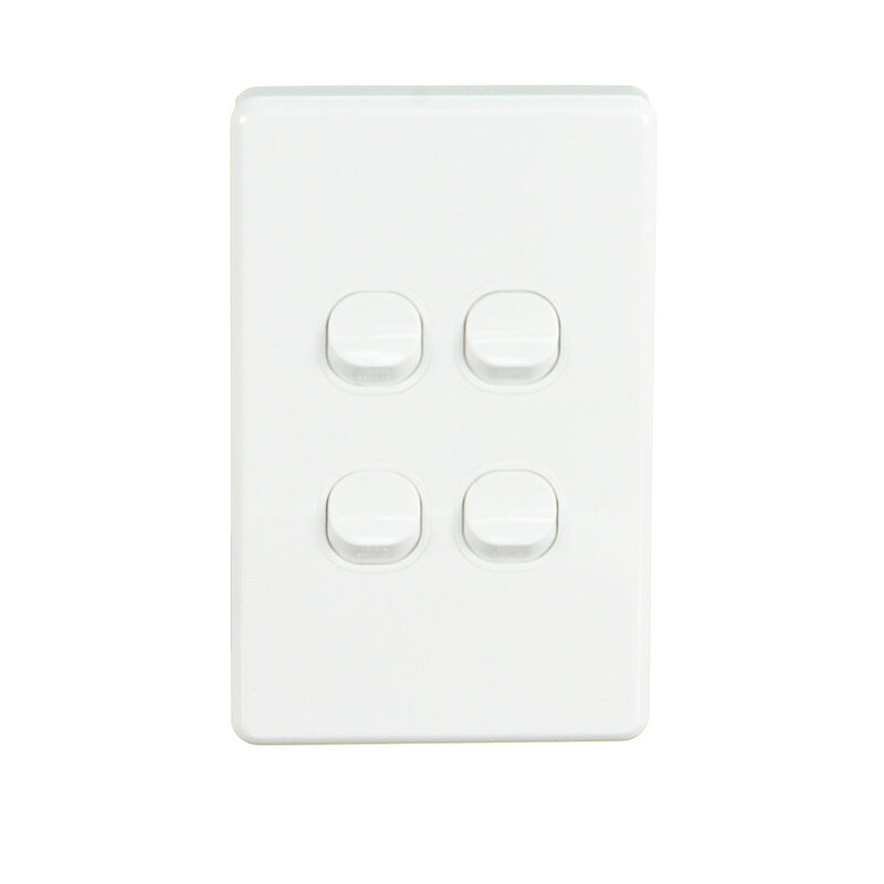 NLS 30620 | 4 Gang Switch 10 Amp | Classic Style | White