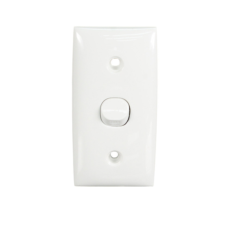 CLIPSAL 31BA-WE | 1 Gang Mid Size Switch 10Amp | Standard Series 31BAWE