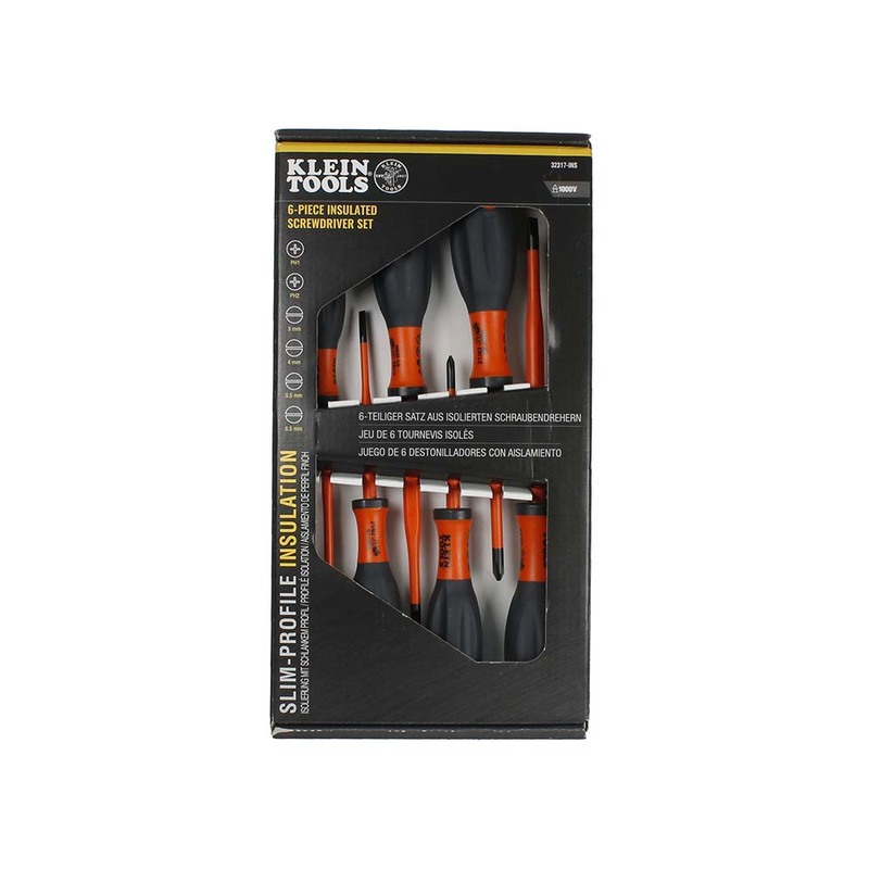 Klein Tools 32317-INS | 6-Piece Insulated Screwdriver Set (Orange and ...