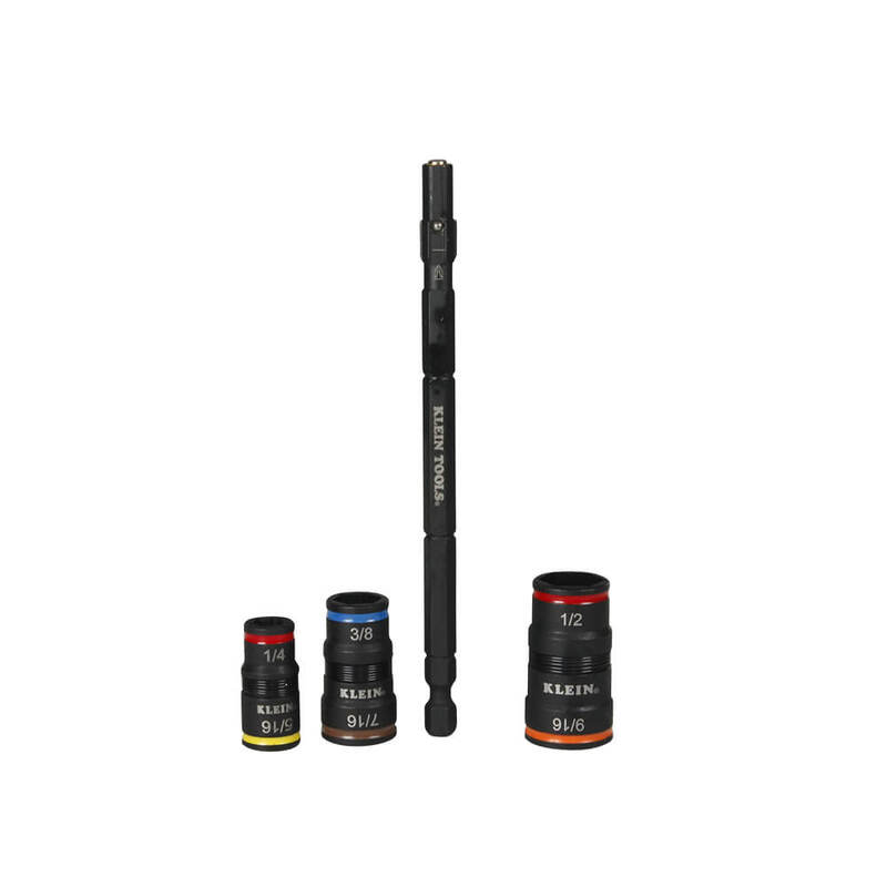 Klein Tools 32933 | 7-in-1 Impact Flip Socket Set for Impact Drivers