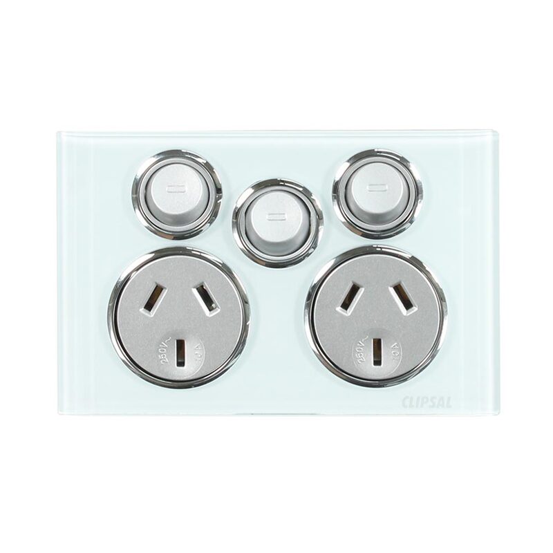 CLIPSAL SATURN 4025XA-OM | 10Amp Double Power Point | Removable Extra ...