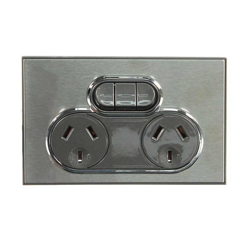 CLIPSAL SATURN 4025X-HS | 10Amp Double Power Point | With Extra Switch ...