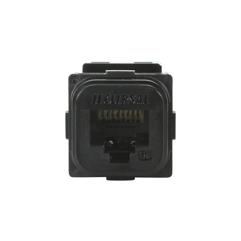 Clipsal 40RJ45SMA6AC-BK | Actassi Connector RJ45 CAT6A Unshielded | Black