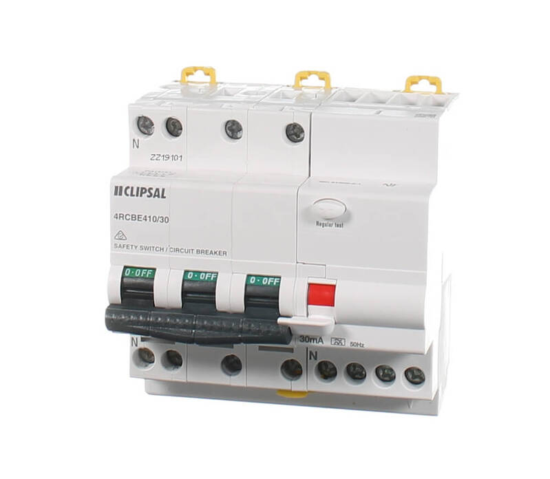 Clipsal 4RCBE410/30 | 4 Pole 10Amp 6kA 30mA RCD/MCB RCBO