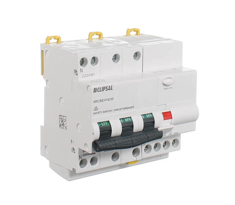 Clipsal 4RCBE416/30 | 4 Pole 16Amp 6kA 30mA RCD/MCB RCBO