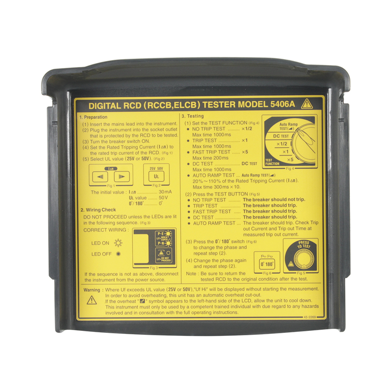 Kyoritsu 5406A | Digital RCD ELCB Tester With Auto Ramp Function