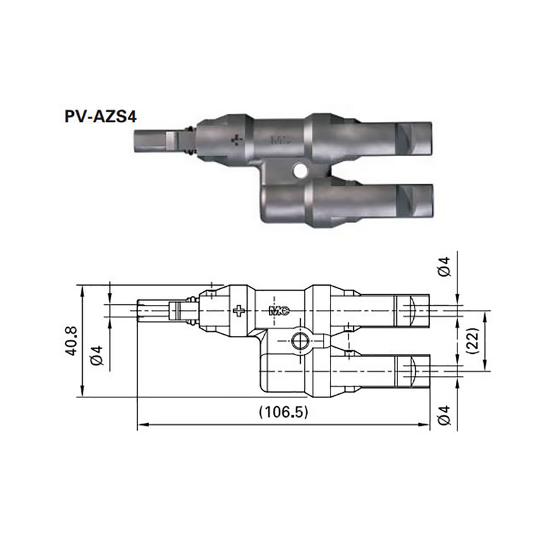 Elcon Cables BRANCHPR | Genuine MC4 Branch Pair Connectors