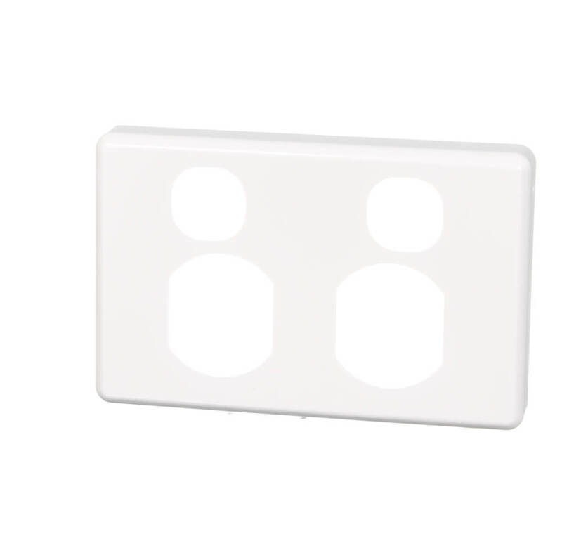 Clipsal C2025C | White Cover only to suit C2025-WE Classic double power ...
