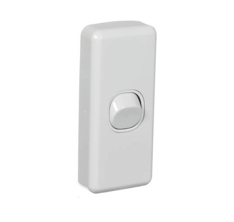Clipsal Classic C2030-WE | 1 Gang Architrave switch 10 Amp White