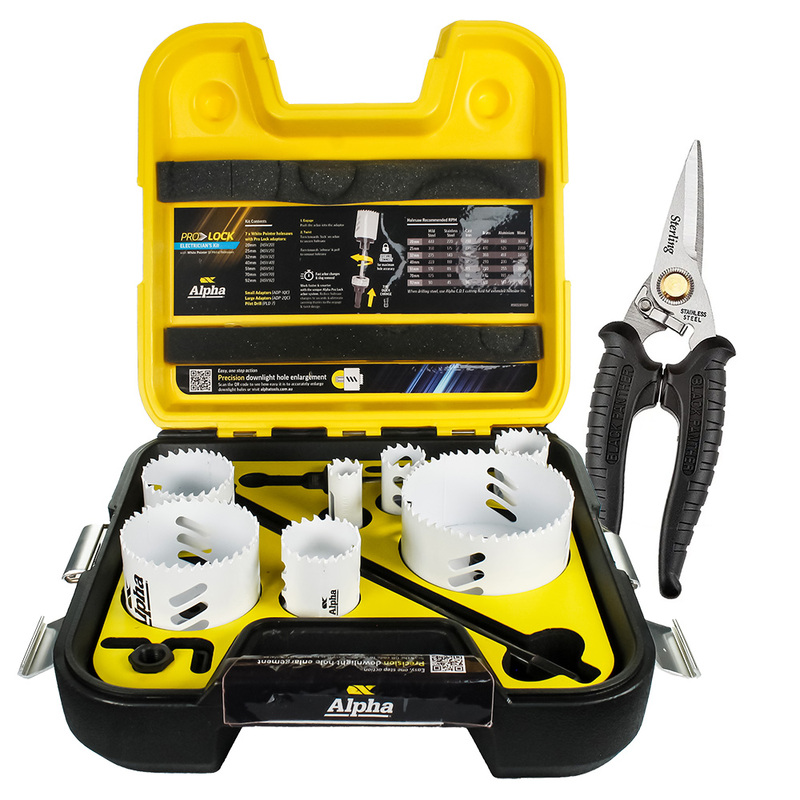 Alpha HSKELW10QR | 10 Piece Prolock Quick Change Holesaw Kit