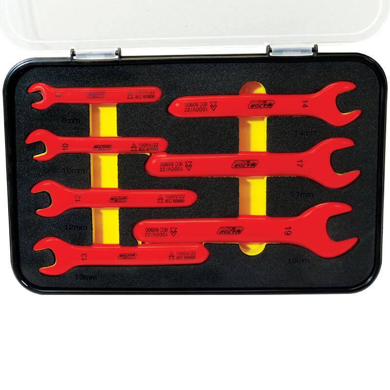 Major Tech KV-7RSP Insulated Spanner Set 7pc | Safe for 1000V AC