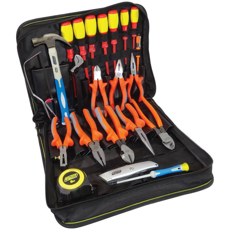 Major Tech MT-COMBO-9 | TKC3-9 Electricians Tool Kit+ MT310 ELCB Tester ...