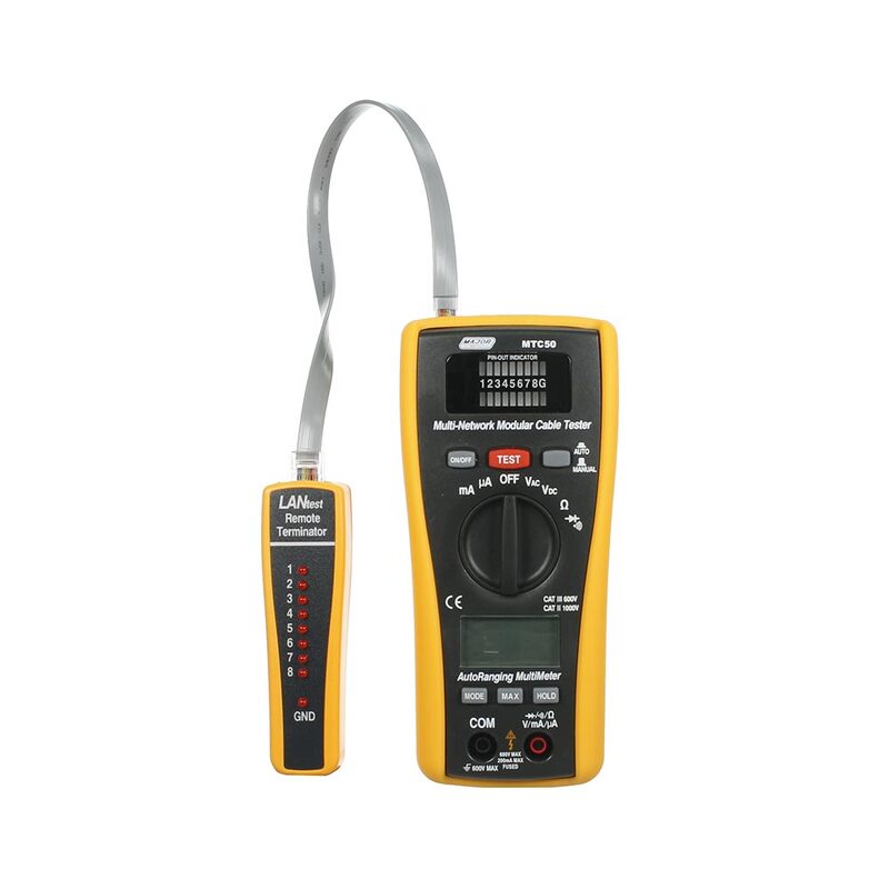 Major Tech MTC50 | 2-In-1 LAN Tester and Multimeter