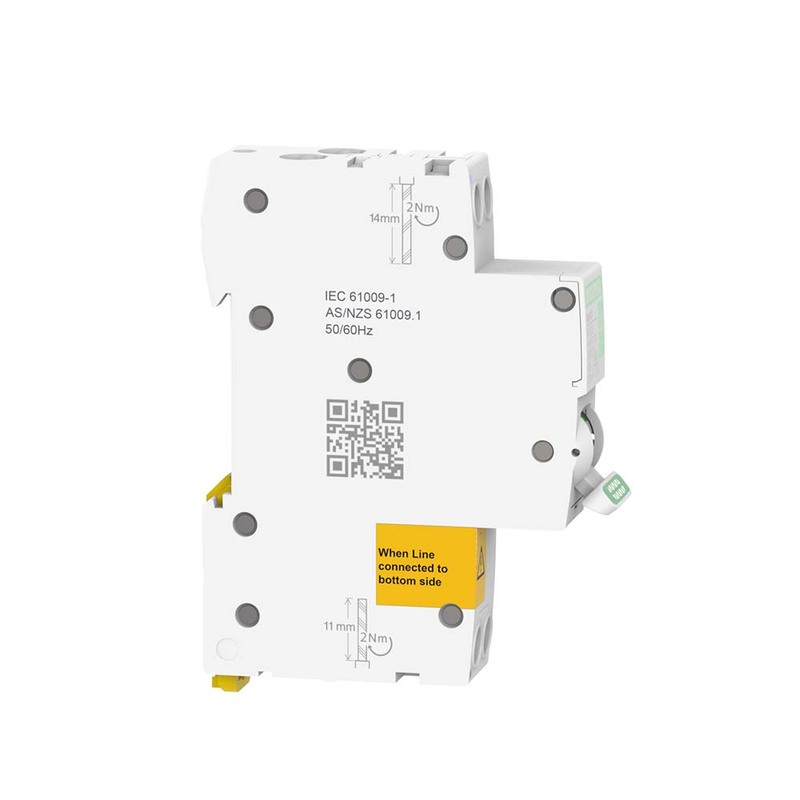 Clipsal MX9R3106 | 6A MAX9 RCBO 1PN C | 30mA Type A SLIM