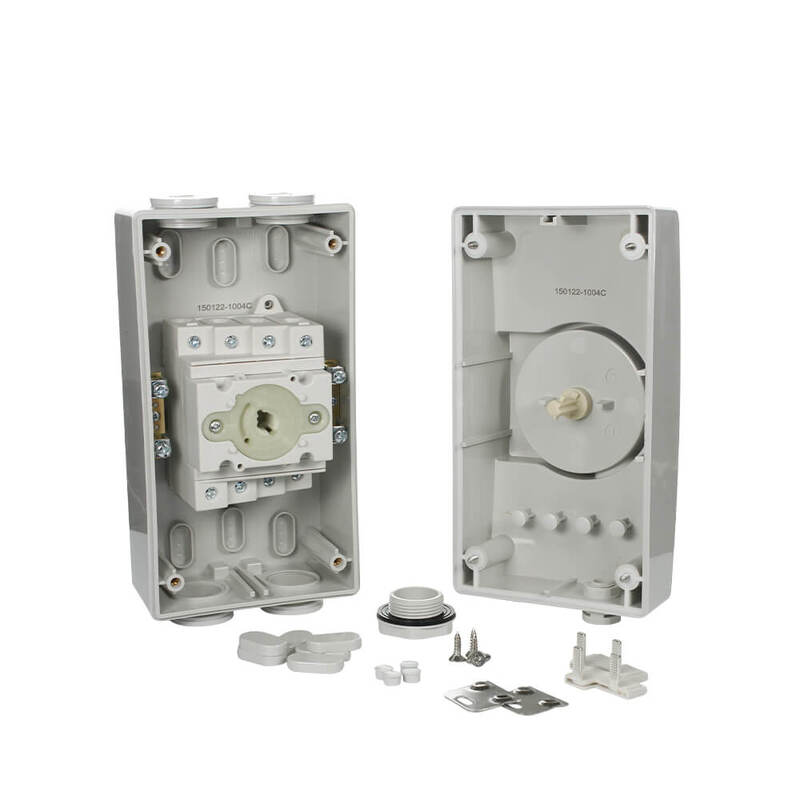 NHP NL432PV | Enclosed DC Isolating Switch 32A 1500V IP66 | 4 Pole