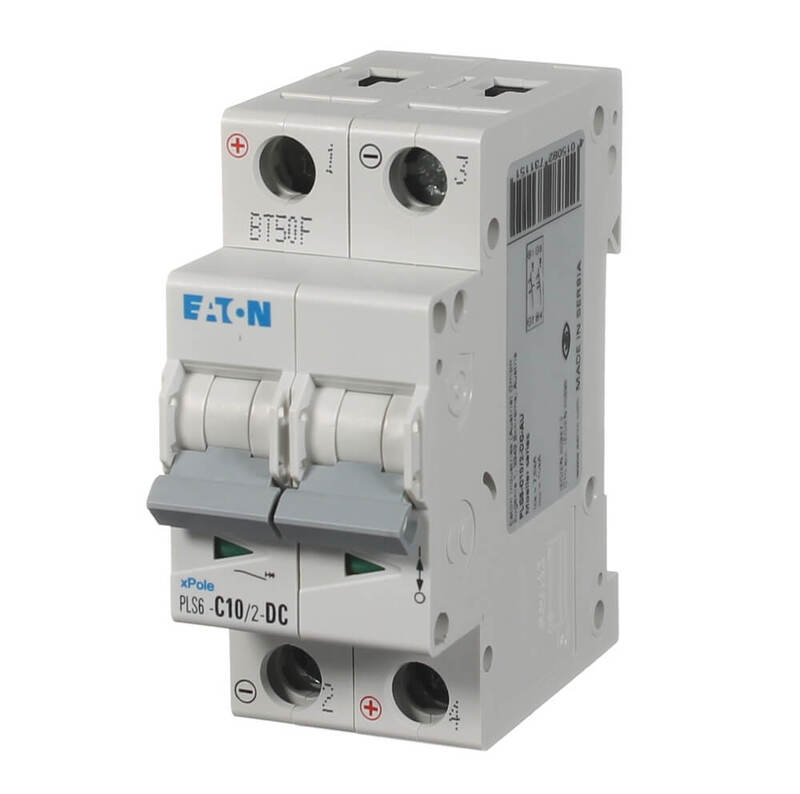 Circuit breaker 2 pole 10 amp 10kA DC RATED | PLS6-C10/2DC