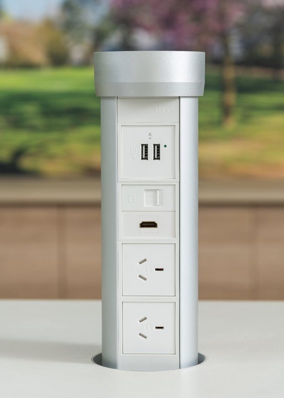 Point Pod PPMBT | Boardroom Pop-Up Power Outlet | 2 Power Points, 2 USB ...