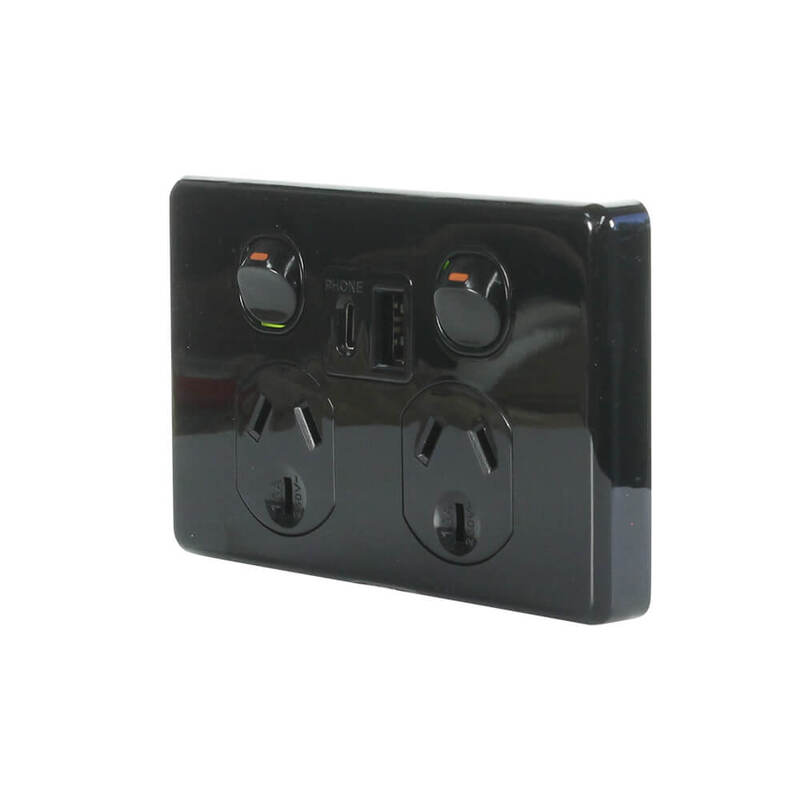 Trader Puma PUPP2USB2GACBK | Twin Socket Outlet 10Amp With 1 x USB-C ...