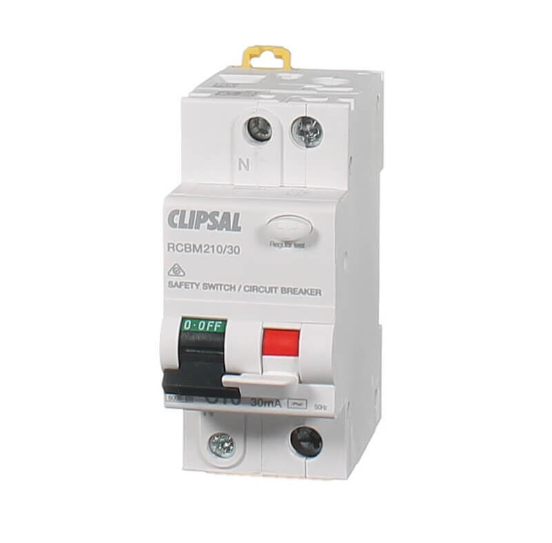 CLIPSAL RCBM210-30 | 2 Pole 10Amp 30mA 6kA MCB/RCD