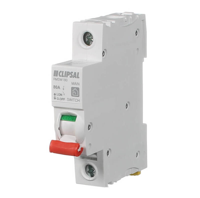 CLIPSAL RMSW180 | Main Switch single pole 80 amp | Resi Max 4