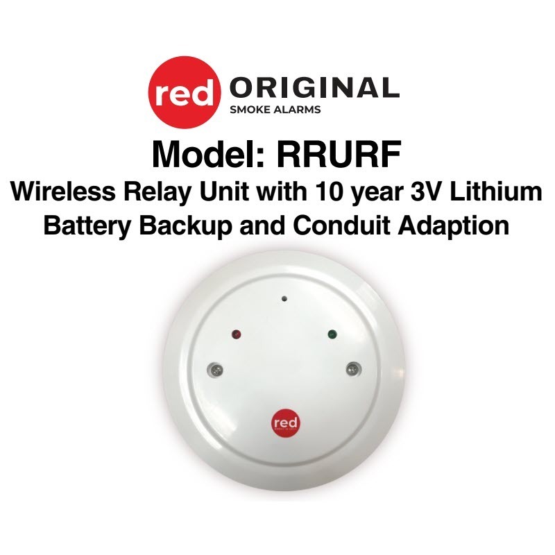 Red Smoke Alarms RRURF | 240v Relay Unit | Connects via RF Signal or ...