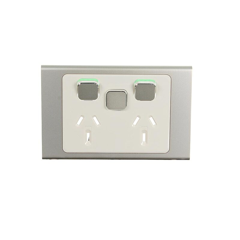 Clipsal Iconic STYL Double Switched Internal Power point with extra ...
