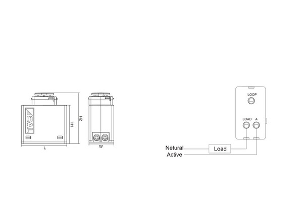 SAL SDD350BTG2 | PIXIE 350w Blue Tooth Push Button Smart Trailing Edge LED Dimmer