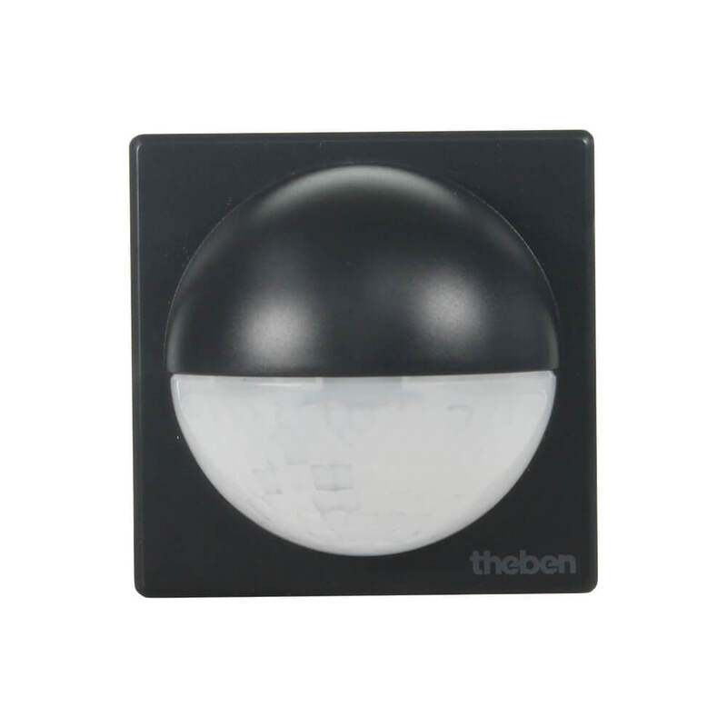 Theben THELUXA-R180-BK | Outdoor Wall PIR Motion Detector 180° IP55 | Black