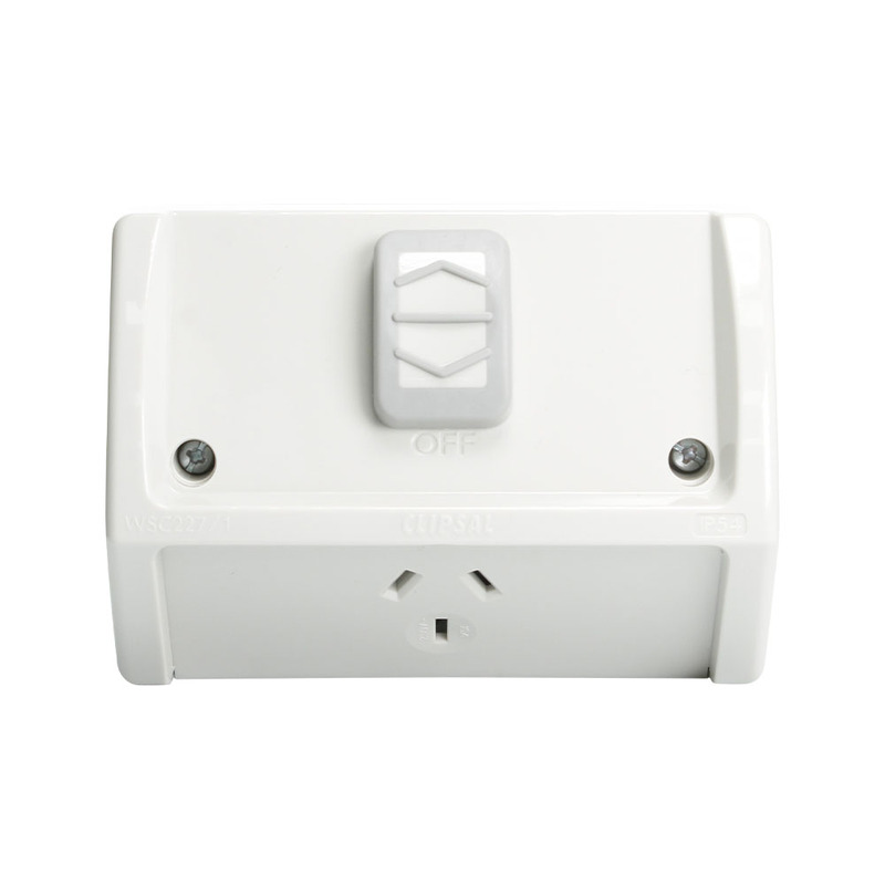 Clipsal WSC227/1 | 10A Weatherproof GPO IP54 Outdoor Power Point ...