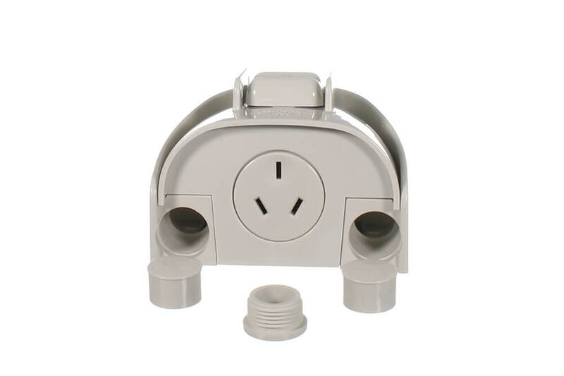 CLIPSAL WSC227-GY | Single Weatherproof Power Point 10amp IP53