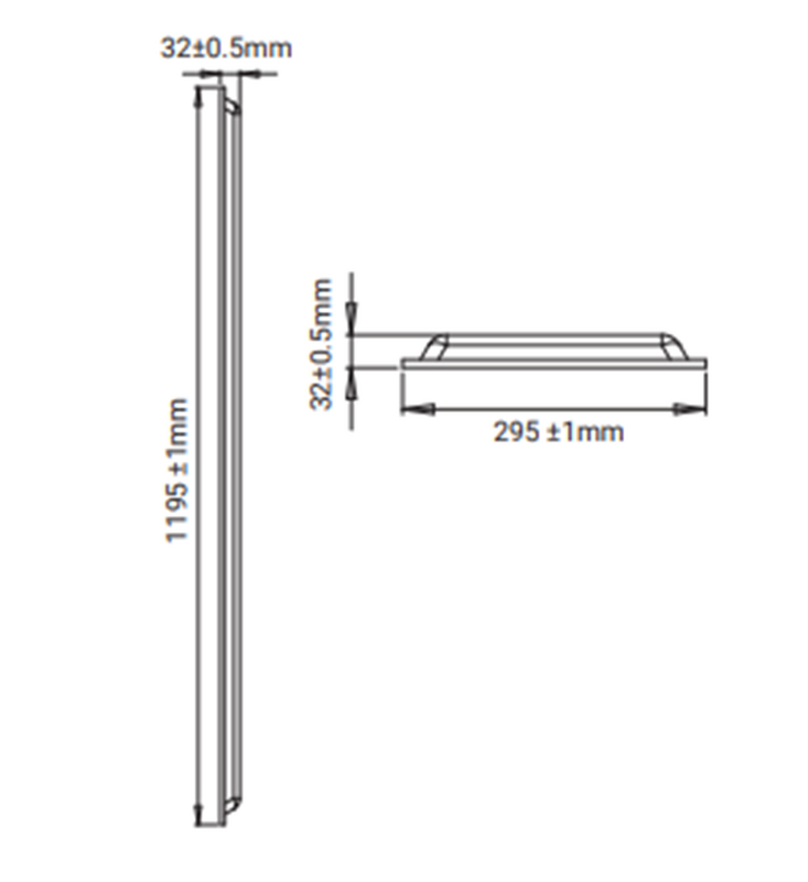 XLED XPLB1200A | LED 40W Sleek Panel Light | White