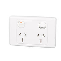 Clipsal 2025/15-WE | 15Amp Double Power Point GPO White | 2000 Series