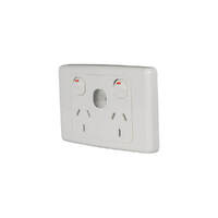 Clipsal 2025XUAWE | 2000 Series Double power point GPO With Extra ...